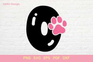Dog Paw Bubble Font Animal Foot Alphabet Graphic by HARUdesign ...