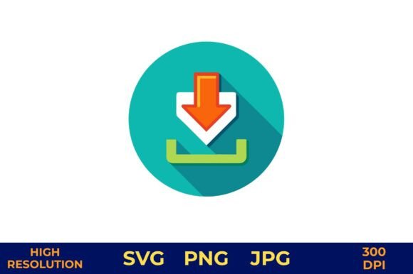 Download Icon with Arrow Pointing Down Graphic by designcrafts ...