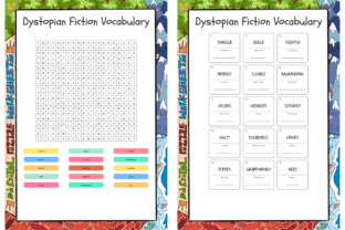 Dystopian Fiction Vocabulary Word Search Gráfico por lapiiin art ...