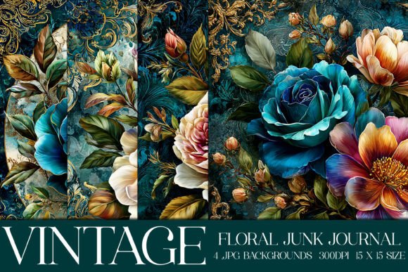 Elegant Floral Backgrounds, S21 Graphic by Designing with Marlo ...