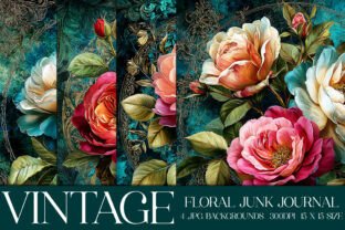Elegant Floral Backgrounds, S35 Graphic by Designing with Marlo ...