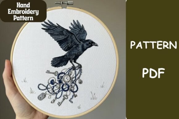 Cute Embroidery Pattern PDF Graphic by MissBee · Creative Fabrica