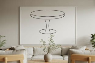 Entry Table Line Art Graphic by T-Shirt Biz · Creative Fabrica