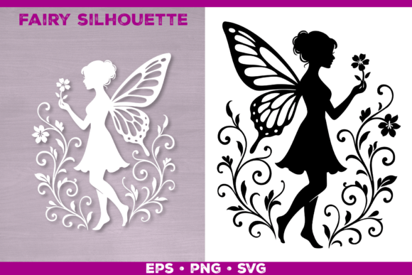 Floral Fairy SVG Design Graphic by julimur · Creative Fabrica