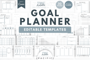 Goal Planner Canva Templates | PACIFIC Graphic by TWCprintables ...