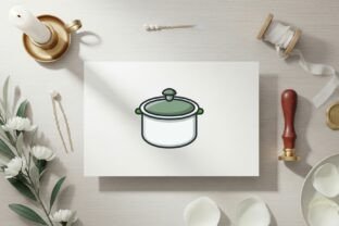 Green Lid Pot Vector Icon for Cooking Graphic by designcrafts ...