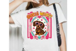 Guess What Girly Puppy Patchwork PNG Graphic by Vintage Expert ...