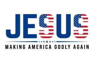 Jesus Godly America Design Graphic by Design Station · Creative Fabrica