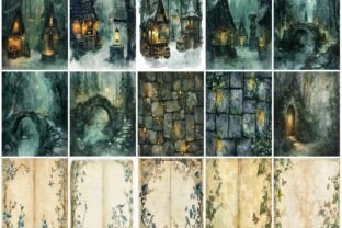 “Mystical Forest Illustration Pack Paper Graphic by Attractions Artist ...