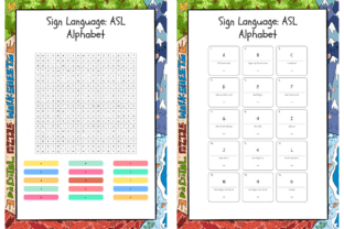 Sign Language: ASL Alphabet (K–5) Word S Graphic by lapiiin art ...