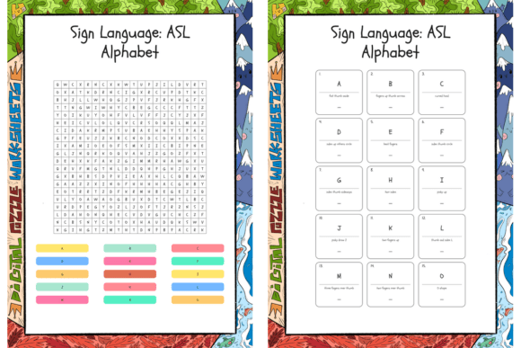 Sign Language: ASL Alphabet (K–5) Word S Graphic by lapiiin art ...