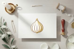 Single Garlic Bulb Vector Art on White Graphic by designcrafts ...