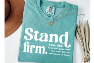 Stand Firm Png, Retro Religious Design Graphic by Bundle store ...