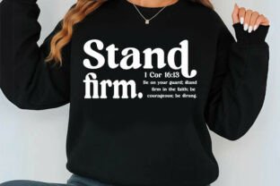 Stand Firm Png, Retro Religious Design Graphic by Bundle store ...