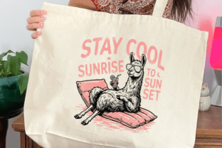 Stay Cool Sunrise to Sunset Llama PNG Graphic by SvgModes · Creative ...