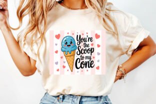 Stripe Ice Cream T-Shirt Design Graphic by mitoncrr · Creative Fabrica