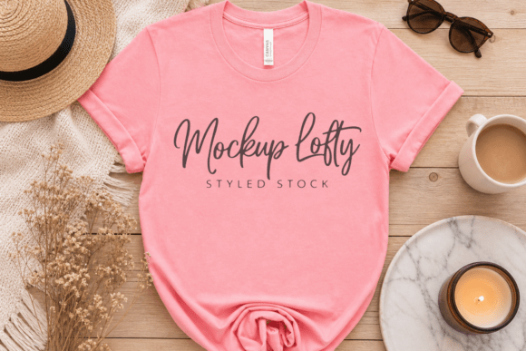 Valentine's Day 3001 Pink Mockup Graphic by Mockup Lofty · Creative Fabrica