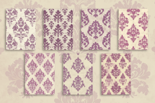 Vintage Plum Scrapbook Paper Graphic by DigiArt · Creative Fabrica