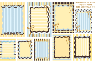 Whimsical Butter Yellow Coquette Frame Graphic by Fatia hafida ...