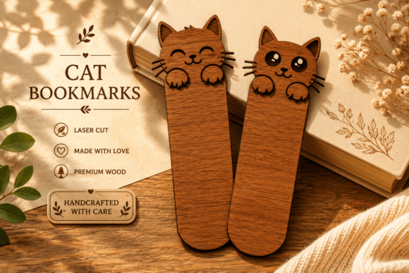 Floral Bookmark Laser Cut SVG · Creative Fabrica