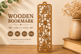Wooden Floral Bookmark Laser Cut Files · Creative Fabrica