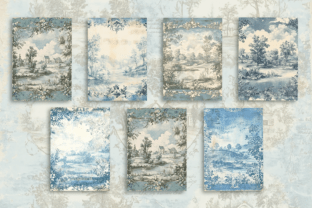 Worn French Fabric Paper Graphic by DigiArt · Creative Fabrica