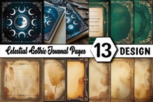 Celestial Gothic Journal Pages Graphic by CraftArt2 · Creative Fabrica