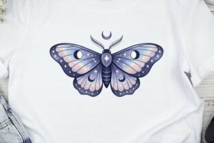 Celestial Moth Whimsical PNG Graphic by ArtbyCrystalJennings · Creative ...
