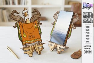 Dragon Phone Stand Laser Cut | Fantasy · Creative Fabrica