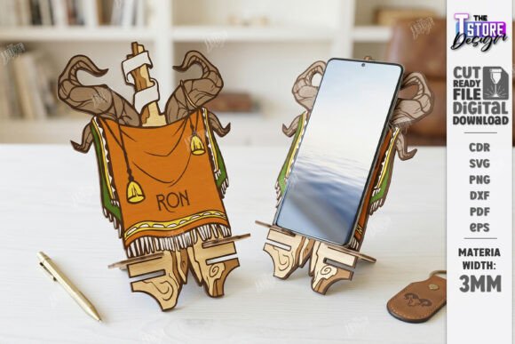 Dragon Phone Stand Laser Cut | Fantasy · Creative Fabrica
