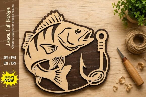 Wave Whale Laser Cut Svg File Design · Creative Fabrica