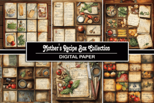 Mother's Recipe Box Collection Graphic by Wow Art · Creative Fabrica