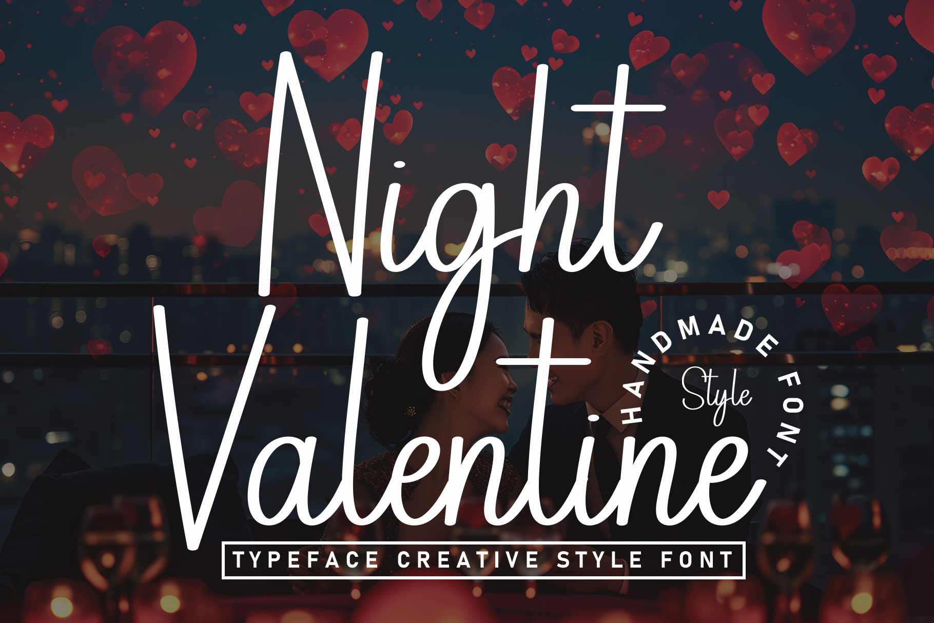 Night Valentine Font by william jhordy · Creative Fabrica