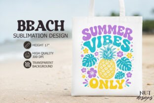 Summer Vibes Only Beach Quotes Graphic by natalia.kurtidi · Creative ...