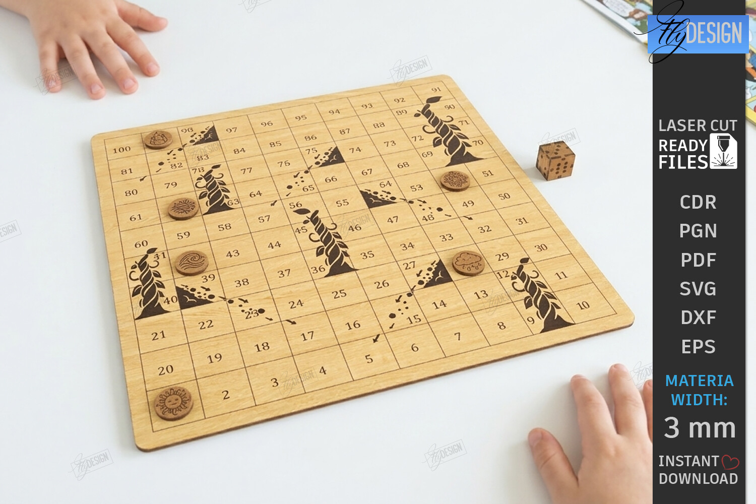 Vintage Board Game Designs Laser Cut · Creative Fabrica