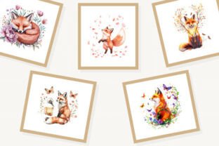 Whimsical Spring Fox Clipart Graphic by Kawacolor Haven · Creative Fabrica