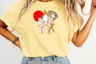 Baseball Preppy Coquette T-Shirt Design Graphic by KDP GURU · Creative ...