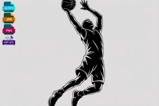 Basketball Player Dunk Silhouette SVG Graphic by Creative Ullash ...