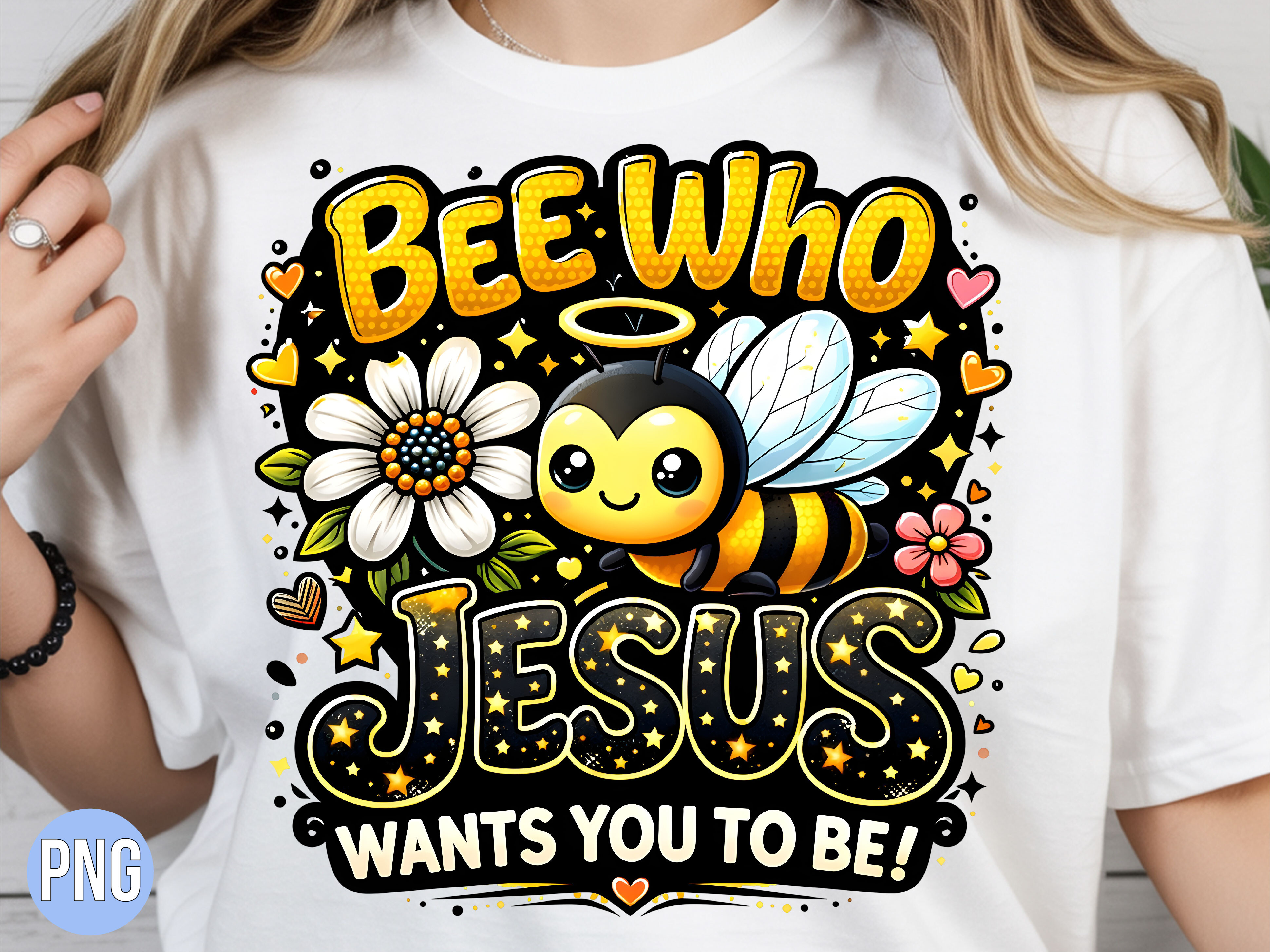 Bee Who Jesus Christian Wants You PNG Graphic by MARY CREATIONS ...
