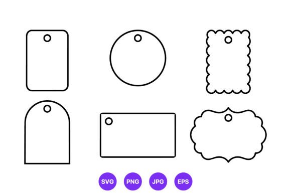 Blank Gift Tags Vector Set Graphic by DesignVectx · Creative Fabrica