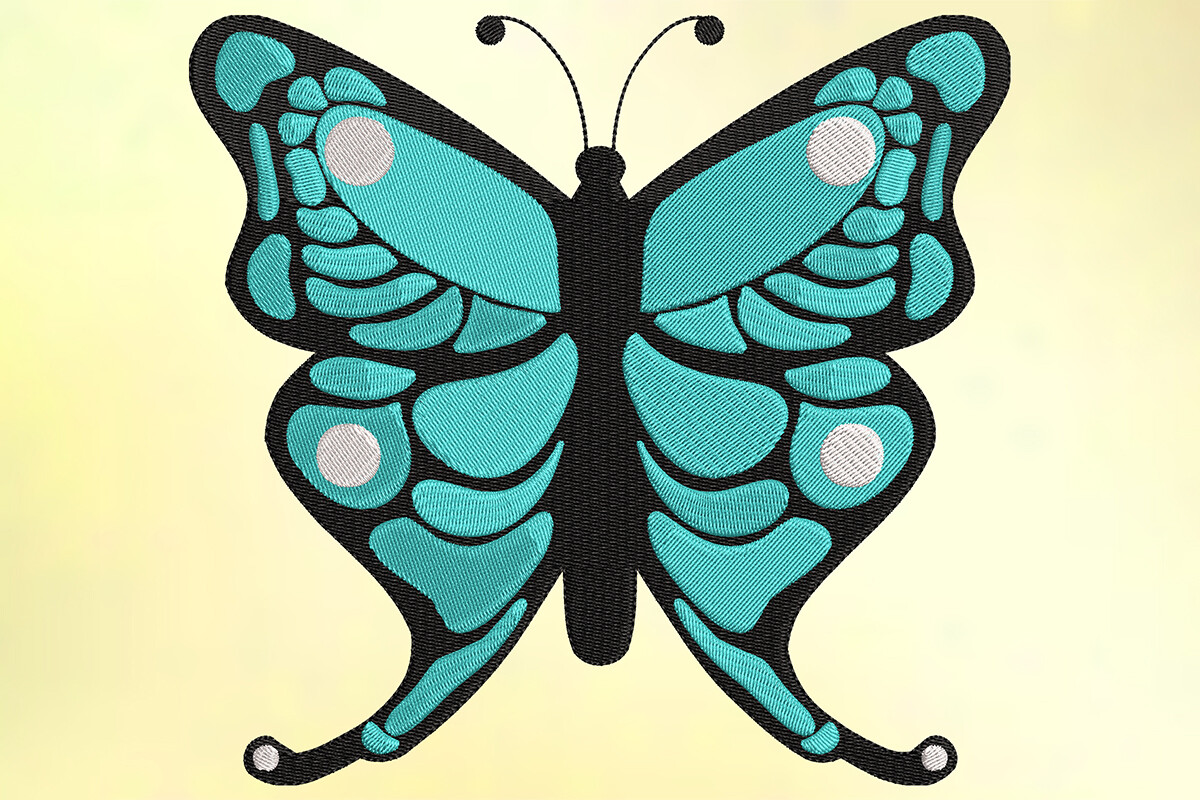 Butterfly Embroidery Design · Creative Fabrica