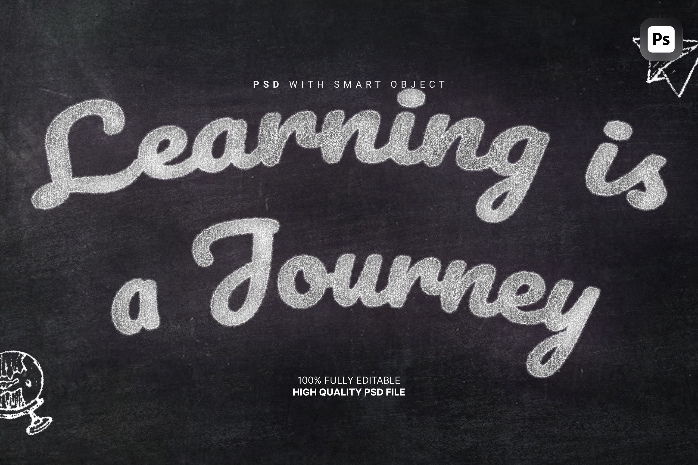 Chalkboard Text Effect Graphic by creativeproduction.rrgraph · Creative ...