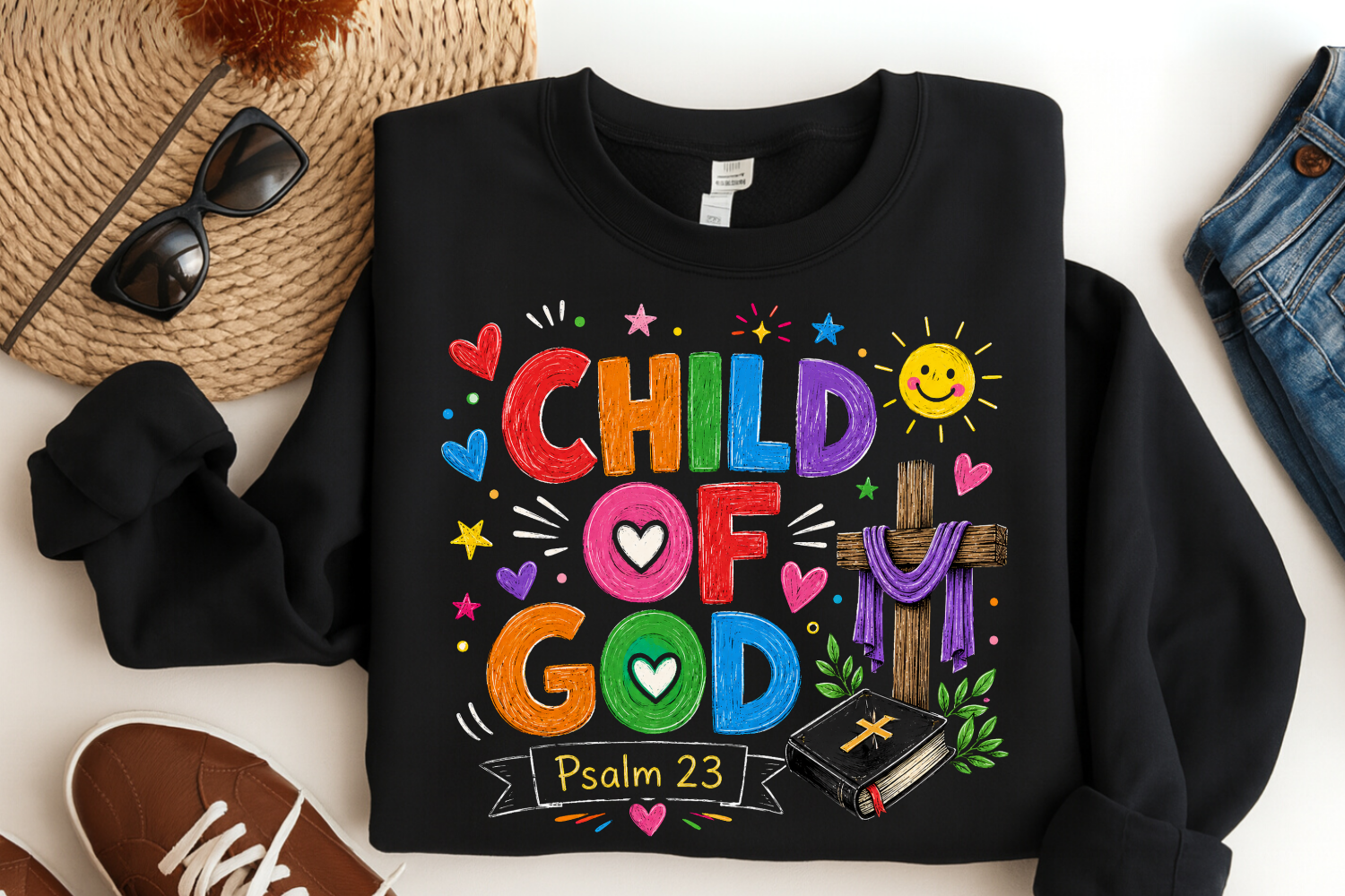 Child of God PNG, Bible Verse Faith PNG Graphic by Design Station ...