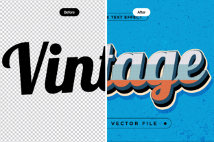 Classic Retro Shadows Text Effect Graphic by creativeproduction.rrgraph ...
