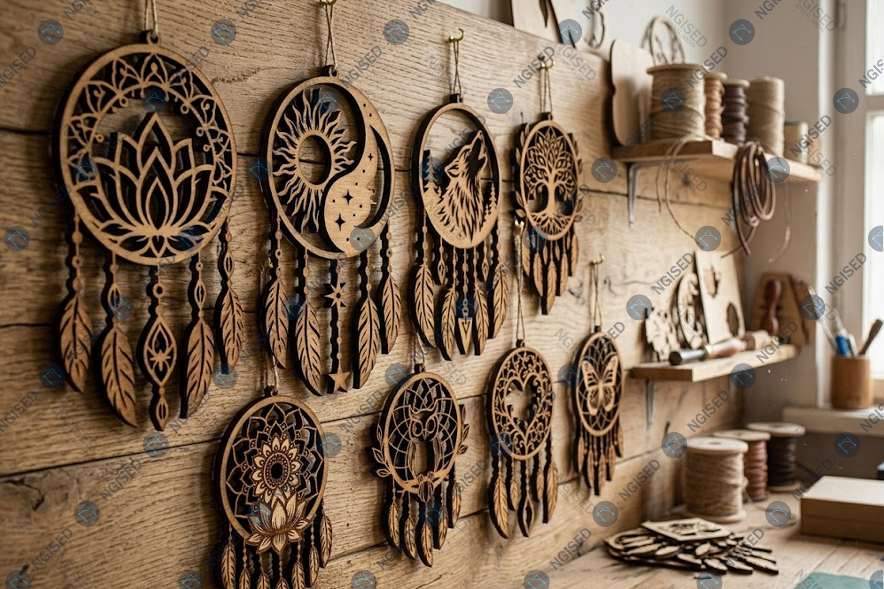 Dream Catcher Wall Decor Bundle SVG · Creative Fabrica
