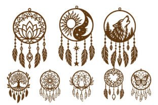 Dream Catcher Wall Decor Bundle SVG · Creative Fabrica