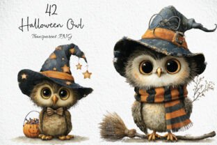 Halloween Owl Clipart Bundle Graphic by Craft Art · Creative Fabrica