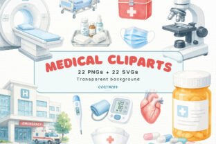 Medical Watercolor Cliparts, Doctor PNG Graphic by CozyNest Studio ...