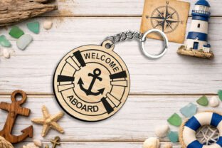 Ocean Sea Beach Keychain Gift SVG Laser · Creative Fabrica