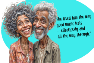 Older Couples Caricature Portrait Bundl Graphic by Annie's AI Art ...